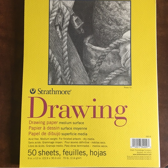 Art | Nwt Strathmore Drawing Pad 5 Sheets Spiral Bound | Poshmark